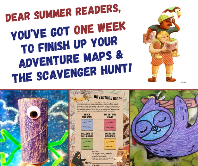 Only ONE WEEK left to finish Adventure Maps and Scavenger Hunt ...